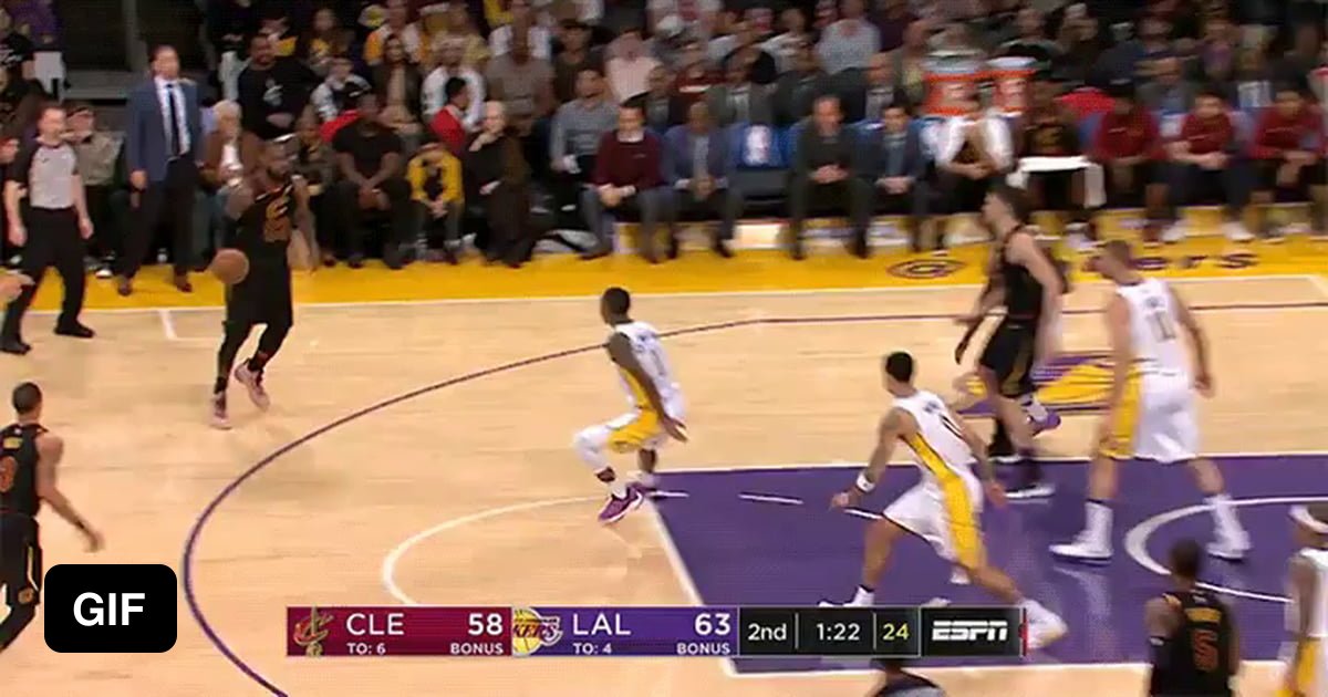 Lebron James pump fake and assist - 9GAG