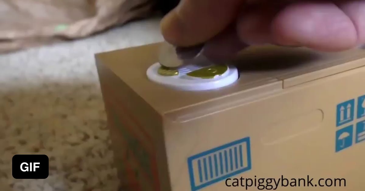Coin Stealing Cat Piggy Bank - 9GAG