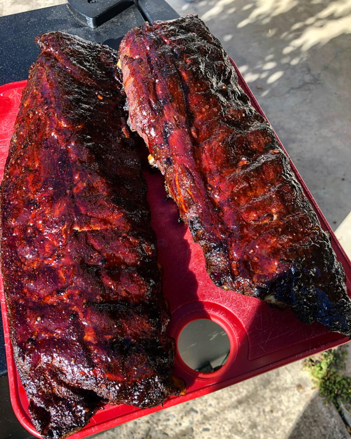 My second time smoking ribs! Much improved! - 9GAG