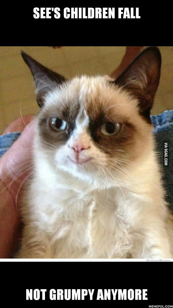 Not so grumpy cat - 9GAG