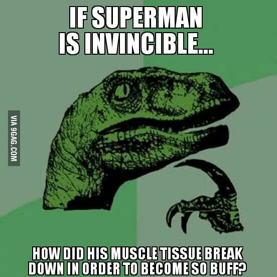 That skinny Superman at comic con nailed it! - 9GAG