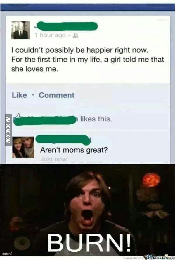 I think she needs some cream after that BURN! - 9GAG