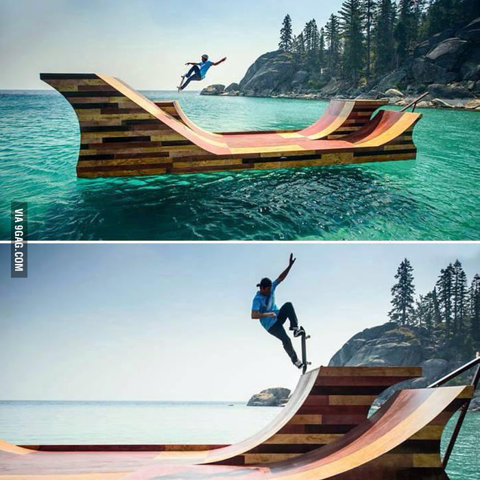 Water half pipe - 9GAG