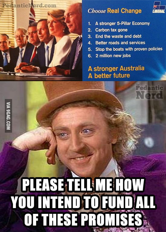 Politicians and their empty promises - 9GAG
