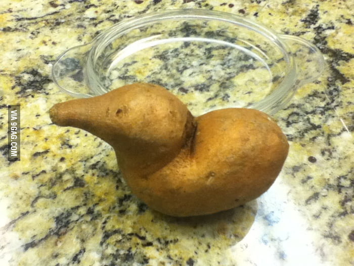 My potato looks like a duck - 9GAG