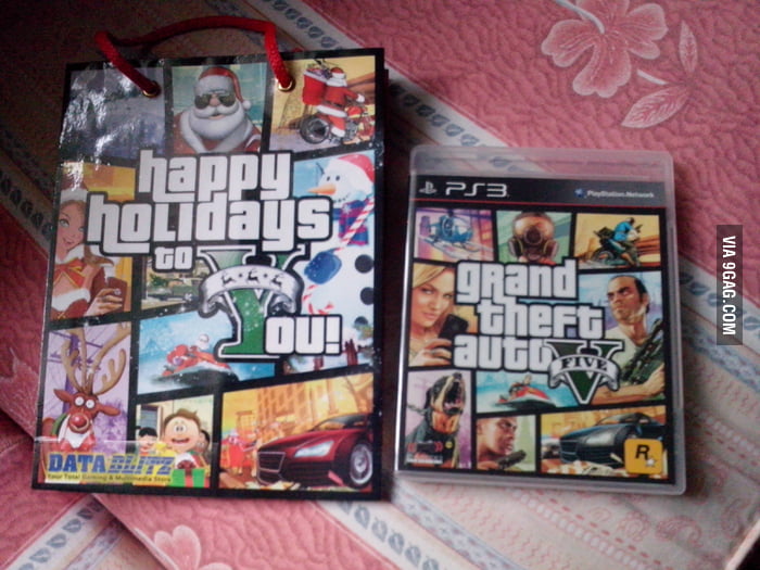 Loved this GTA V inspired paper bag from our Local Games Store - 9GAG