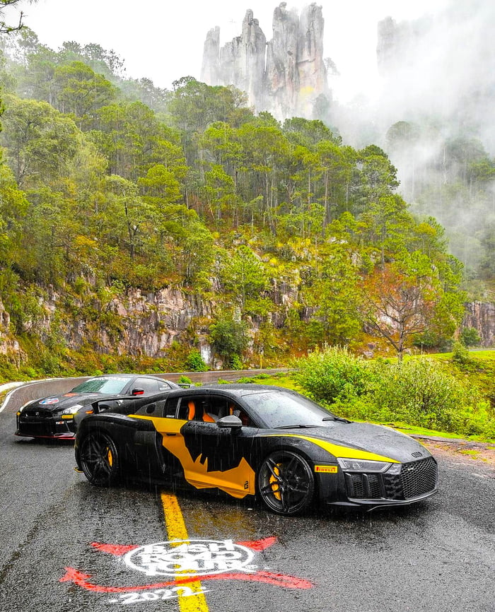 Audi R8 at the 'The Devil's Backbone' in northwestern Mexico as part of ...