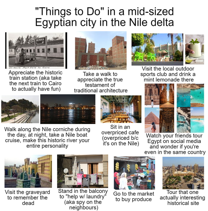 "Things to Do" in a mid-sized Egyptian city in the Nile delta starter ...