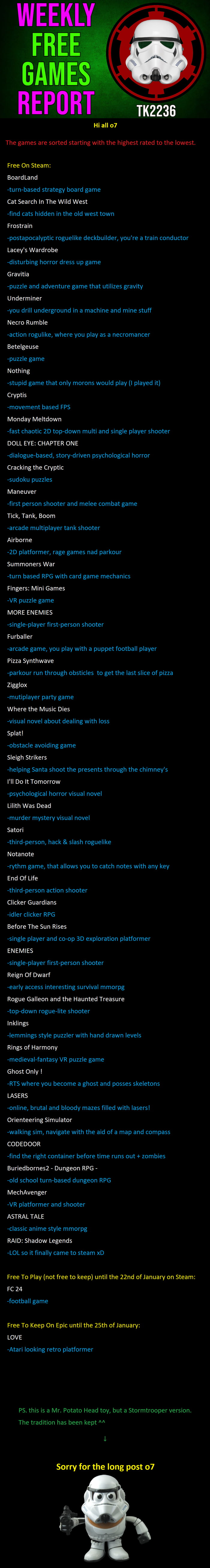 Weekly Free Games Report o7 - 9GAG
