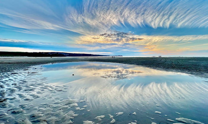 Still waters run deep Evening calm at the Bluff in Hayle, Cornwall – a ...