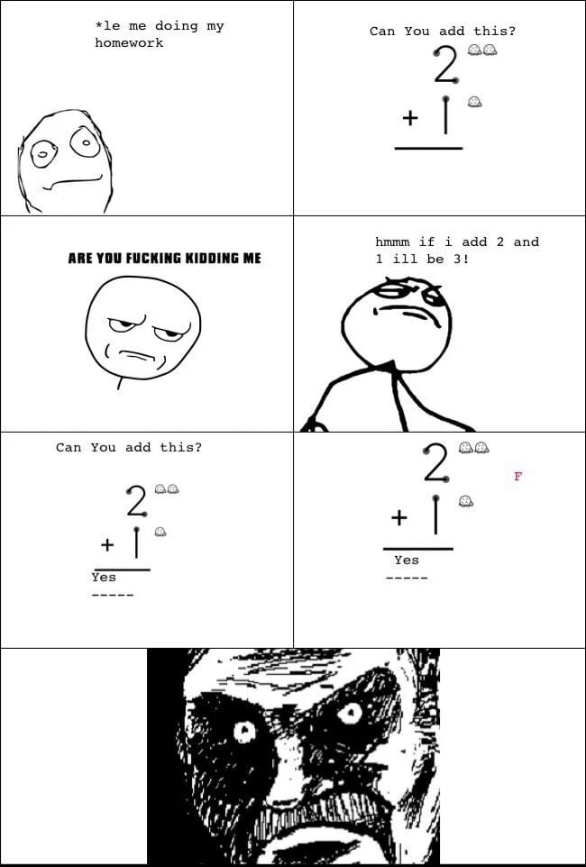 Math rage - 9GAG
