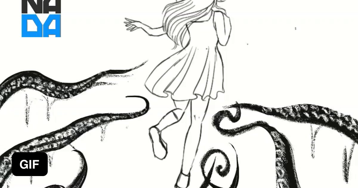 Artist DiepTay is focusing on drawing a dramatic scene of a girl ...