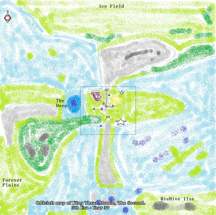 The map for my book. The square is where everything happens - 9GAG