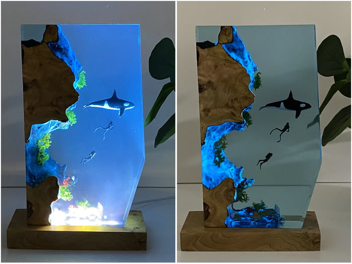 Underwaters imaginative scenes in resin - 9GAG
