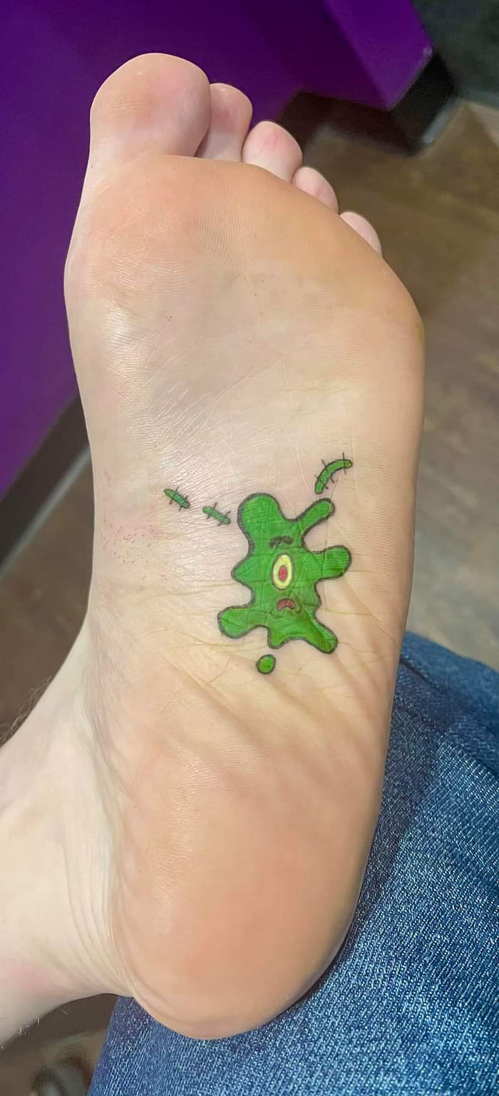 Plankton? yes, but on the foot? - 9GAG