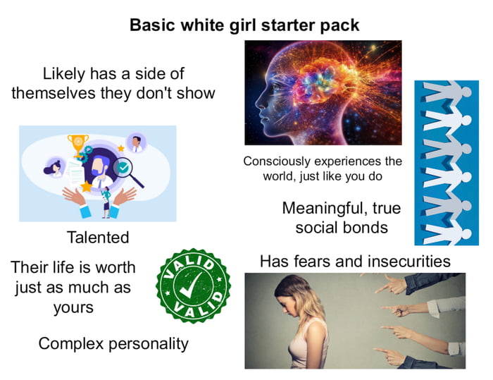 "Basic" white girl starter pack - 9GAG