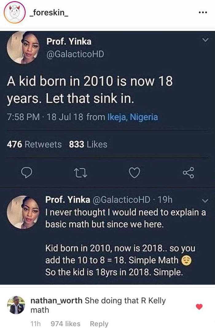 That R Kelly math - 9GAG