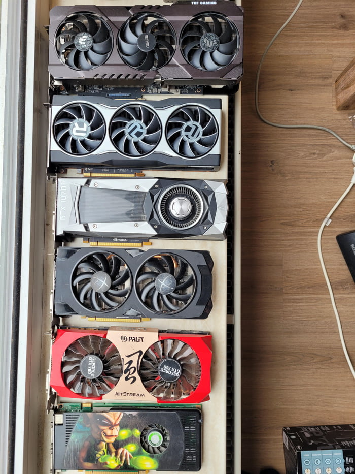 Do other people keep their old graphics cards? Here's all cards I've ...