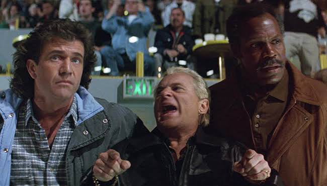 1992 Mel Gibson, Joe Pesci & Danny Glover ('Lethal Weapon 3') - 9GAG