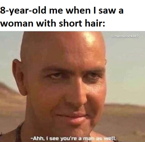 I mean I had a buzzcut at that age so my train of thought was pretty simple. - 9GAG