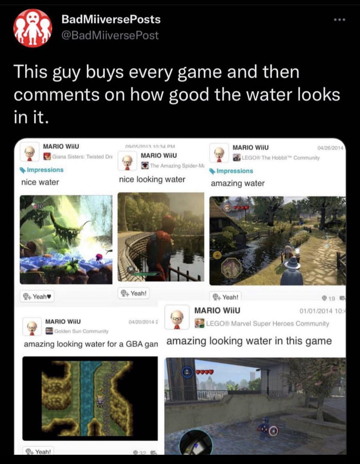 Game water always looks refreshing - 9GAG