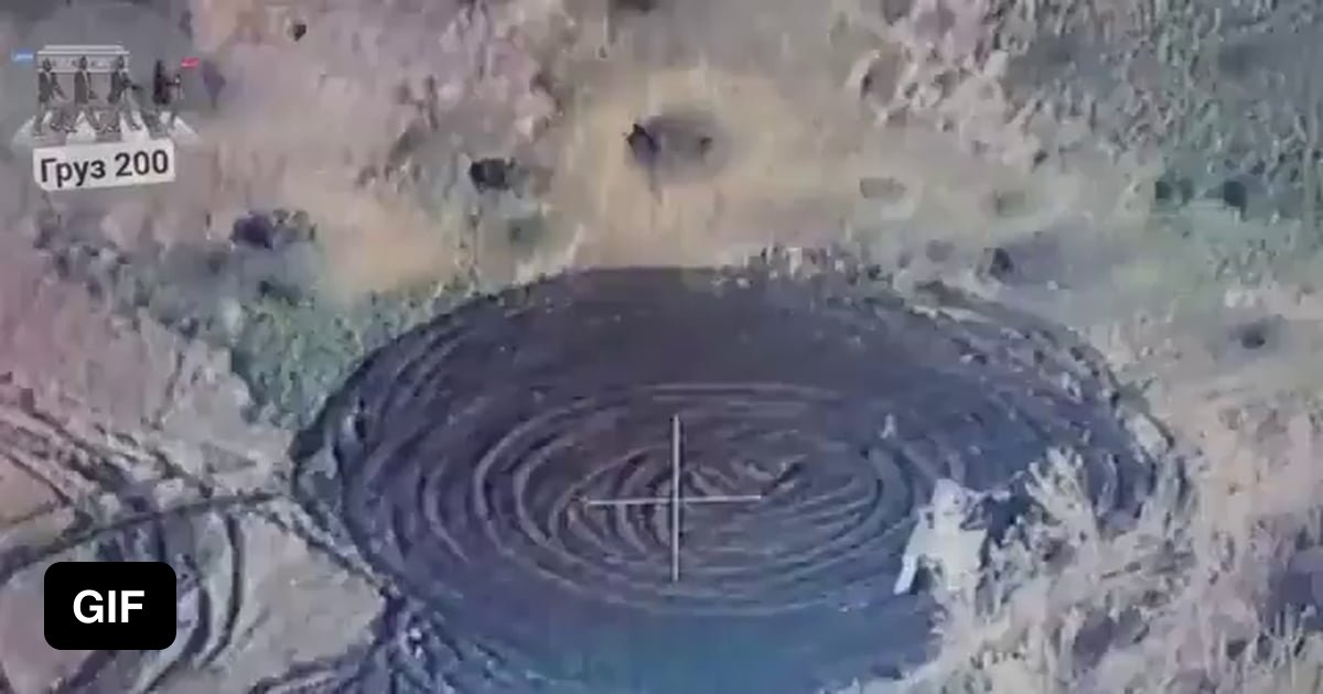 Russian tank stuck driving in circles after it’s crew were presumably ...