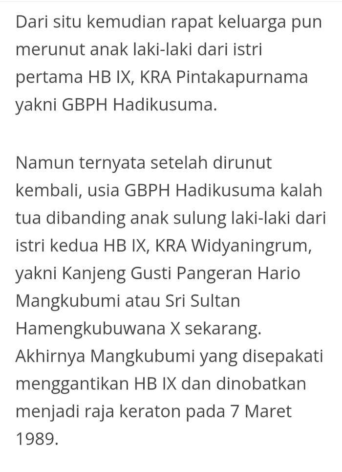 Buat orang-orang jogja, apakah masih mengganggap HB X sebagai raja? - 9GAG