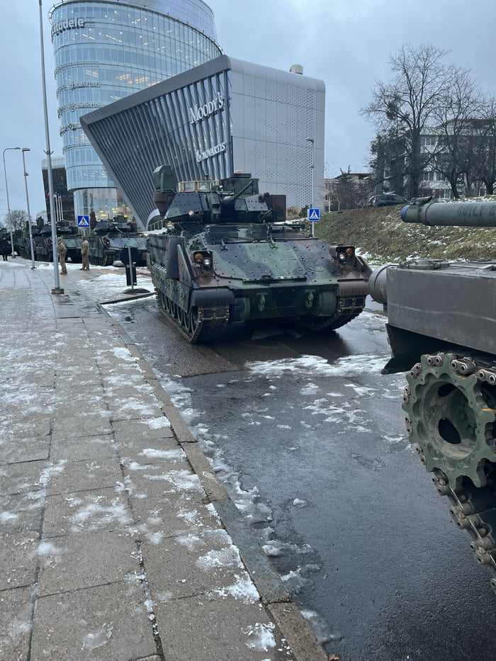 Preaparation for army parade in Lithuania. A lot of german stuff. - 9GAG
