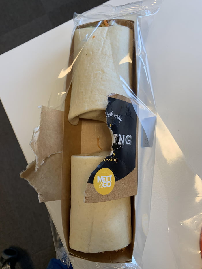 This chicken wrap packaging... - 9GAG