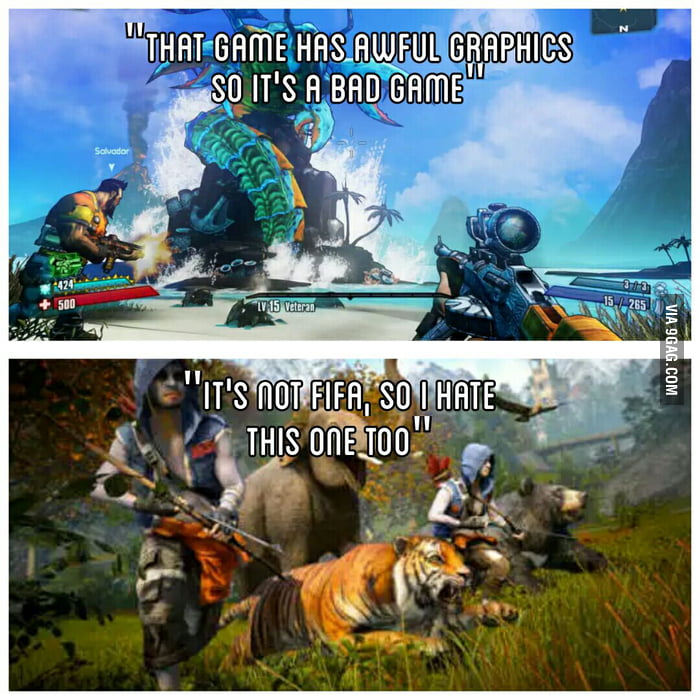 My brother's logic: he hates borderlands because of graphics then I ...