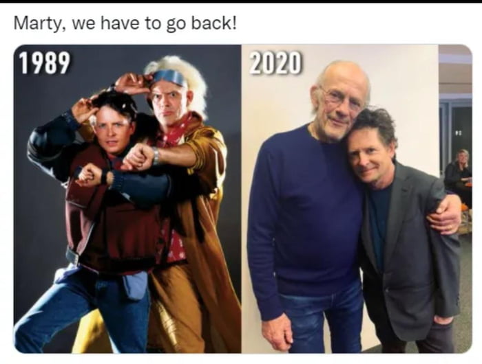 Marty McFly and Doc Brown - 9GAG