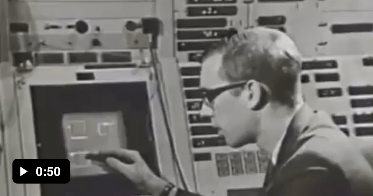 Ivan Sutherland’s Sketchpad, aka Robot Draftsman, on a TX-2 computer at ...