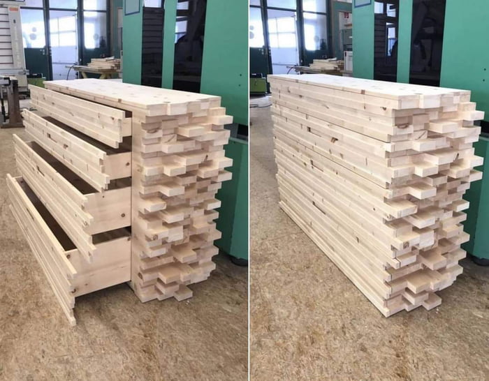 A stack of lumber in the bedroom - 9GAG