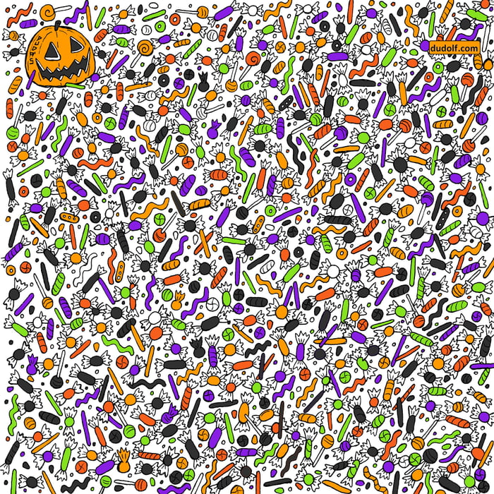 Can You find a SPIDER? And a CANDY CORN too? - 9GAG