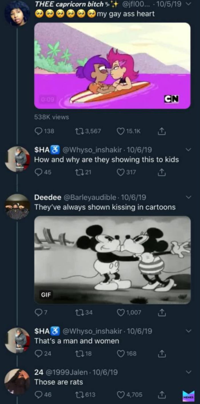 Imagine being bothered by a cartoon - 9GAG