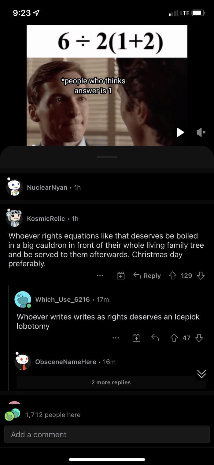 Under a meme about math - 9GAG