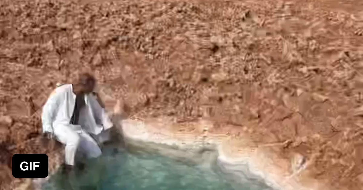 Floating in the salt pools of Siwa Oasis in Egypt - 9GAG