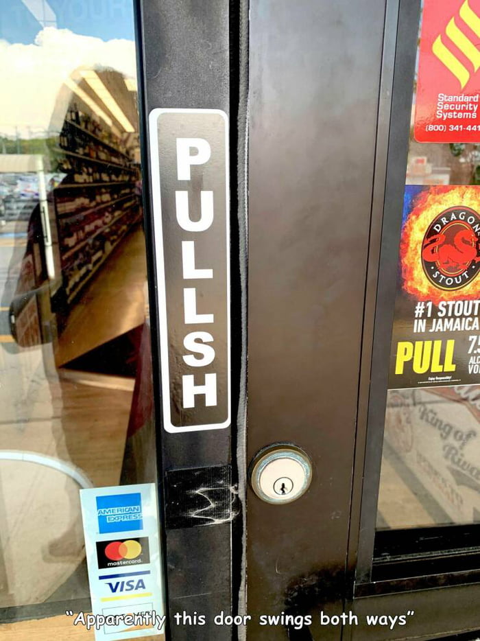 Pull Push Trulse True False - 9GAG