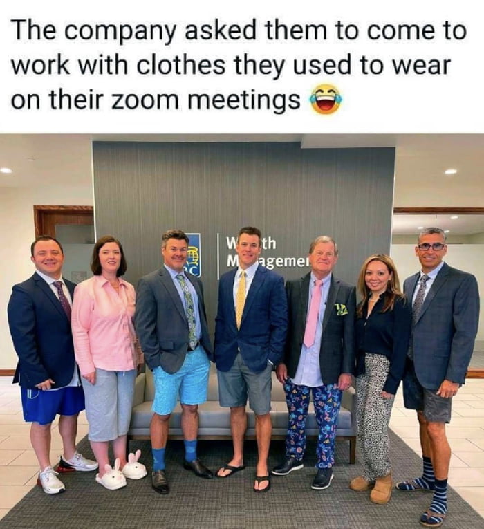 Zoom meetings attire - 9GAG