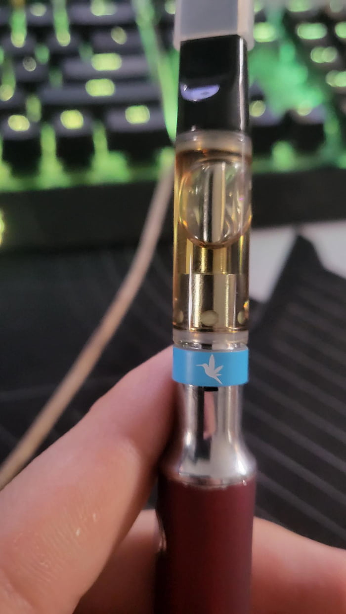 This dab pen logo is a humming bird and weed leaf - 9GAG