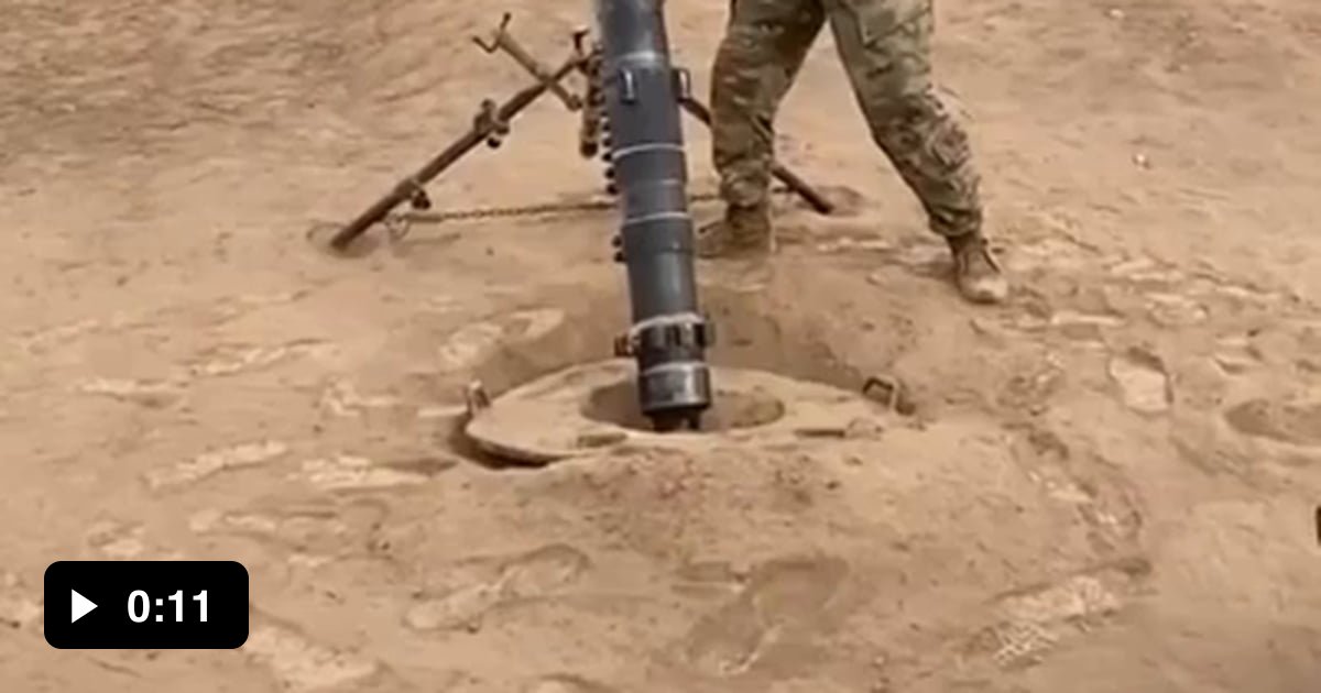 The sand after this mortar shot - 9GAG