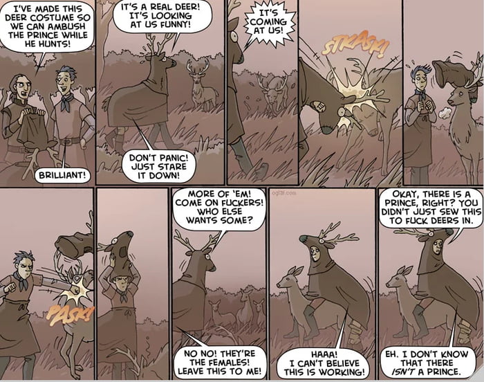 Oh deer....(Credits to Oglaf) - 9GAG