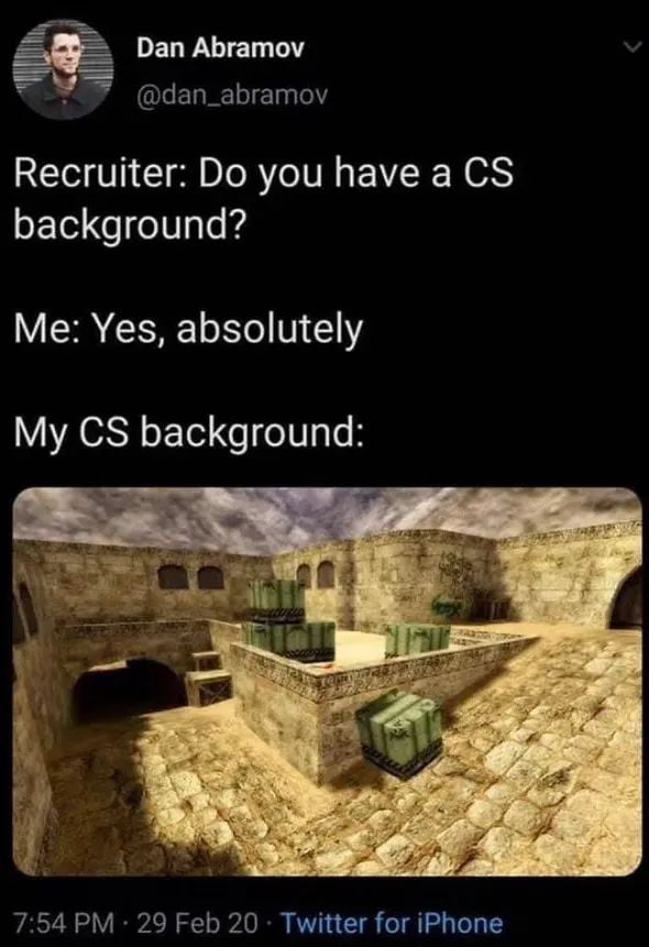 When they want "strong CS fundamentals" - 9GAG