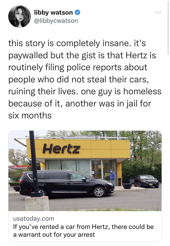 If you’ve rented a car from Hertz, there could be a warrant out for your arrest (even though you ...