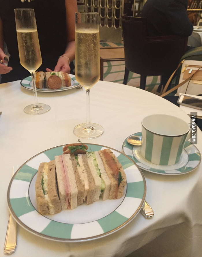 Champagne Afternoon Tea, Claridge's Foyer and Reading Room, Mayfair - 9GAG
