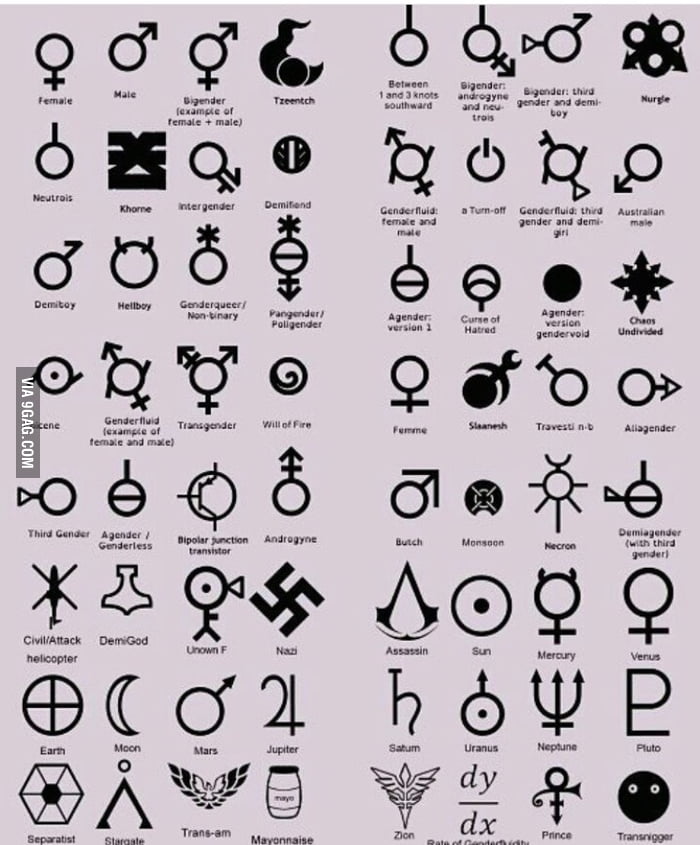 The different genders - 9GAG