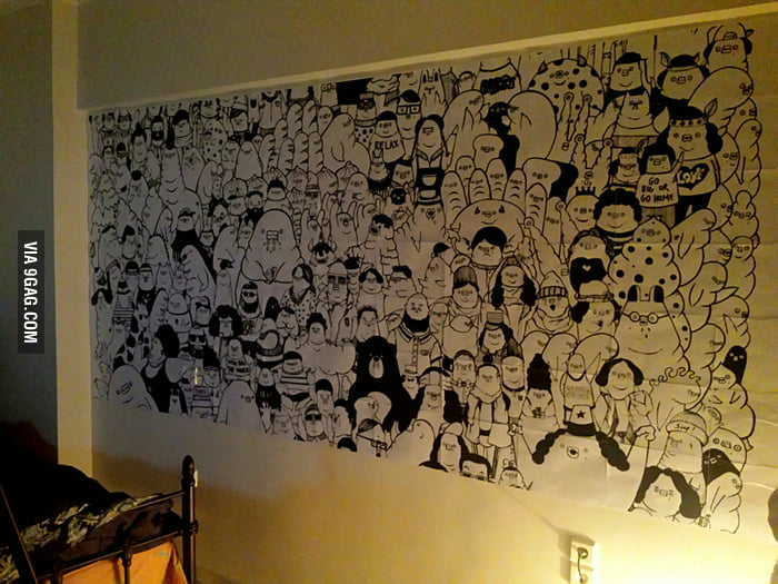 Rasterbator!After 5 hours , 77 A4 sheets!How do you find it?? - 9GAG