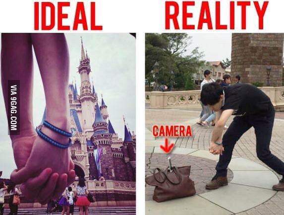 Ideal vs. reality - 9GAG