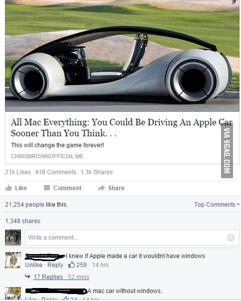 Apple Vs Windows Cars