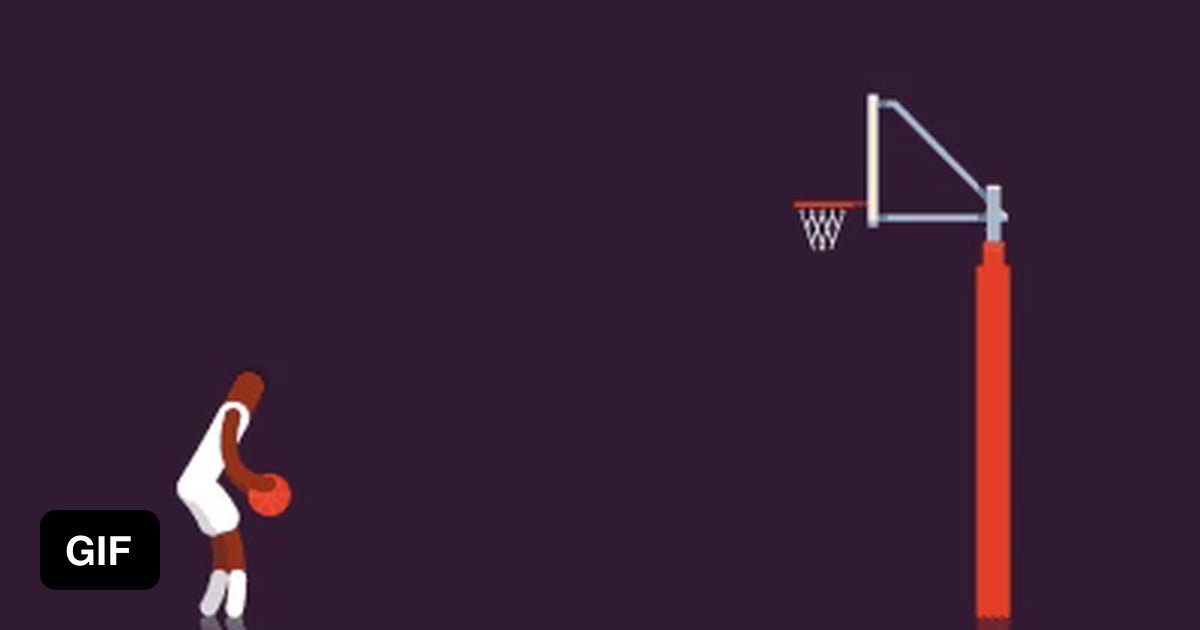 Just a stickman playing basketball - 9GAG